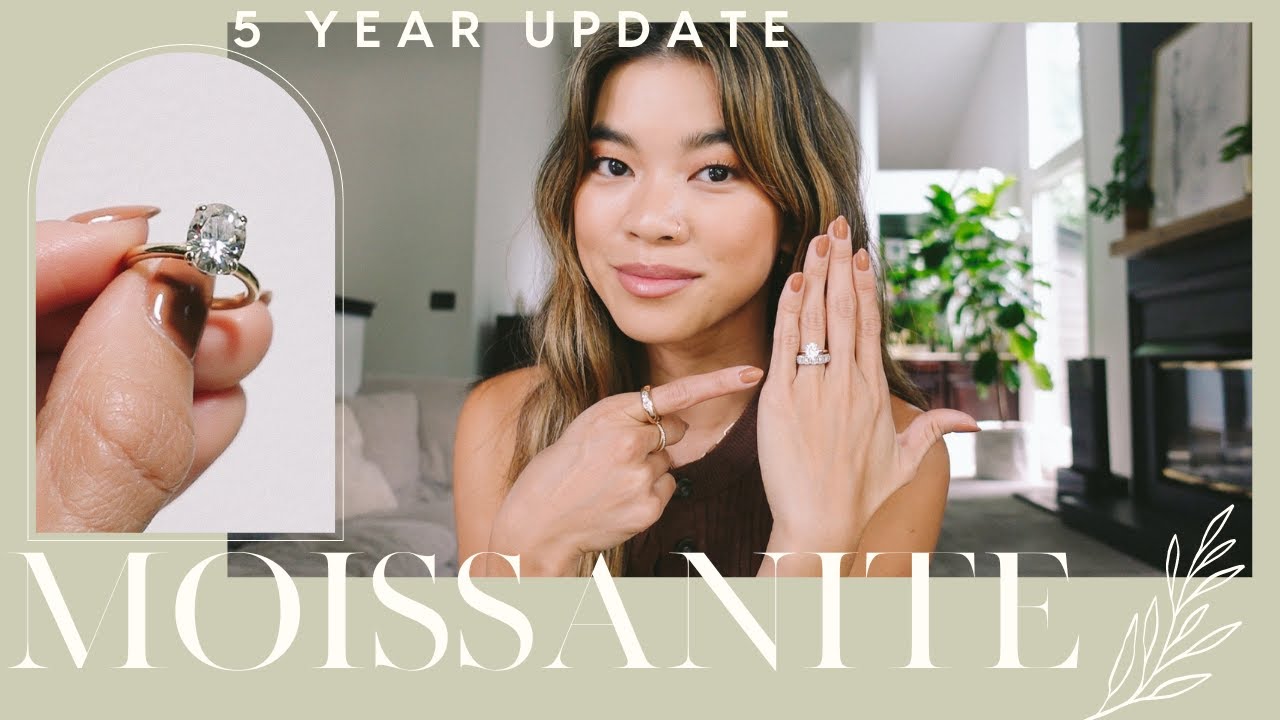 5 Years With My 2 Carat Oval Moissanite Engagement Ring | How it's held up, am I upgrading, Regrets?