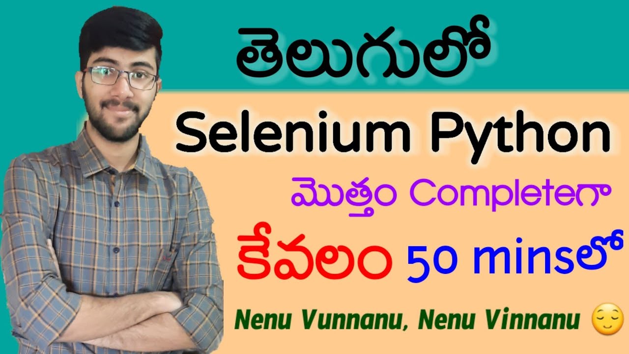 Python Selenium in one shot in telugu | Selenium python completely [telugu] | Vamsi Bhavani