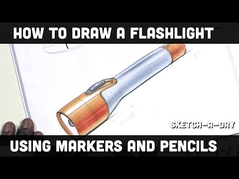 How to Draw a Flashlight Step by Step – I'm Youtuber – Follow my videos ...
