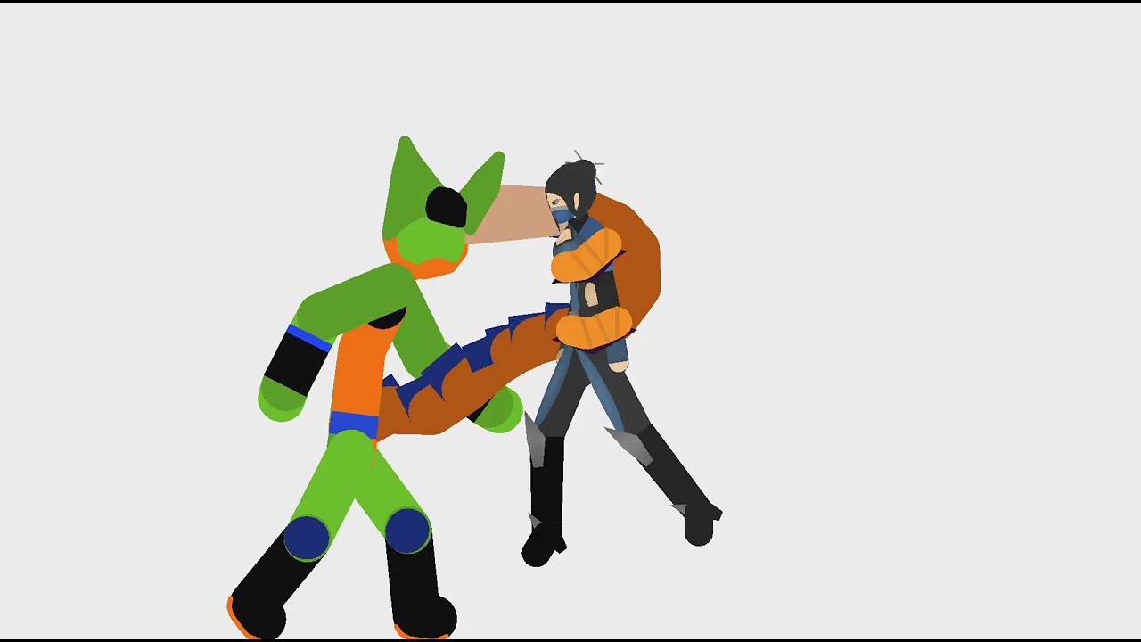 Cell Absorbs Kitana Again (Stick Nodes Animations)