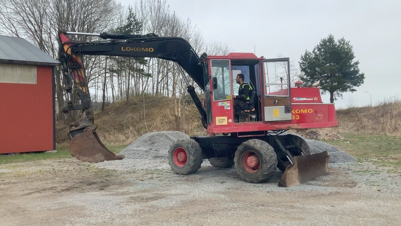 Grävmaskin Lokomo M133, Strängnäs, Klaravik auktioner