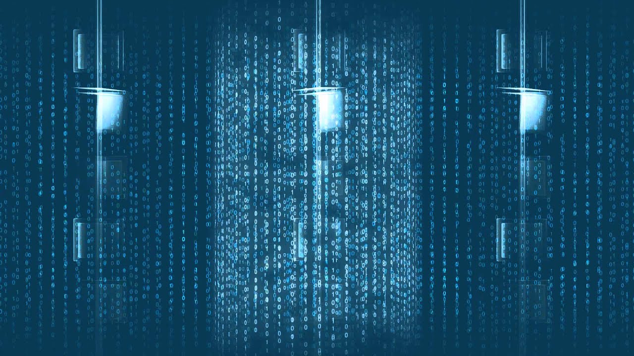 Abstract Numbers and Squares HD Motion Background