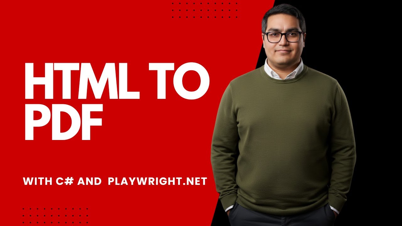 HTML to PDF with Playwright.NET and C#