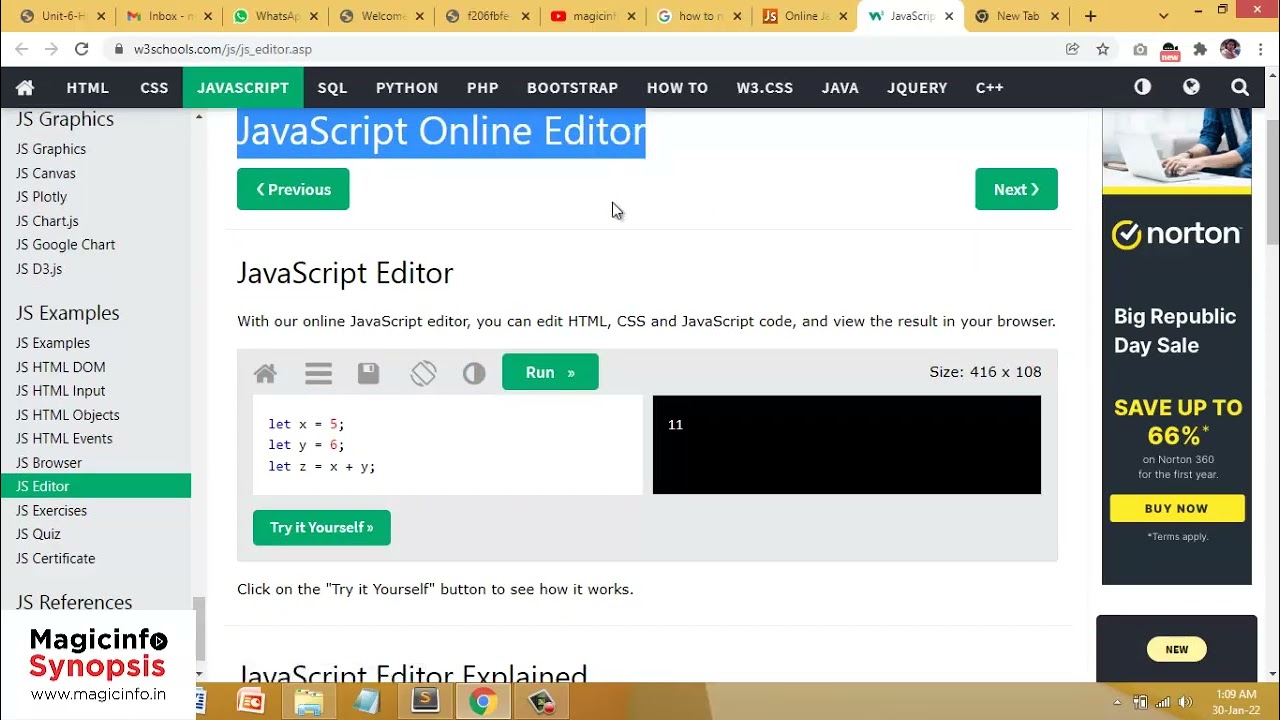 How to run JavaScript code Online | How to run js code online from your mobile phone or computer