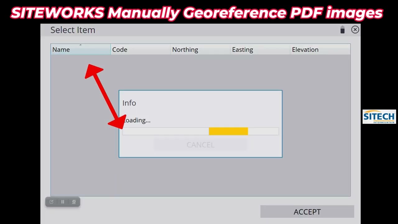 Siteworks Manually Georeferencing PDF Images
