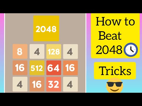 2048 Game Tricks | How to play 2048 game fast | How to beat 2048 | 2048 game puzzle