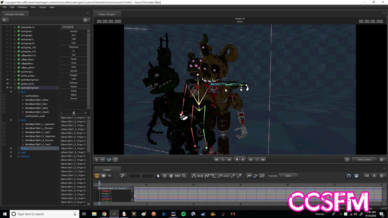(SFM) Springtraps Poster Timelapse