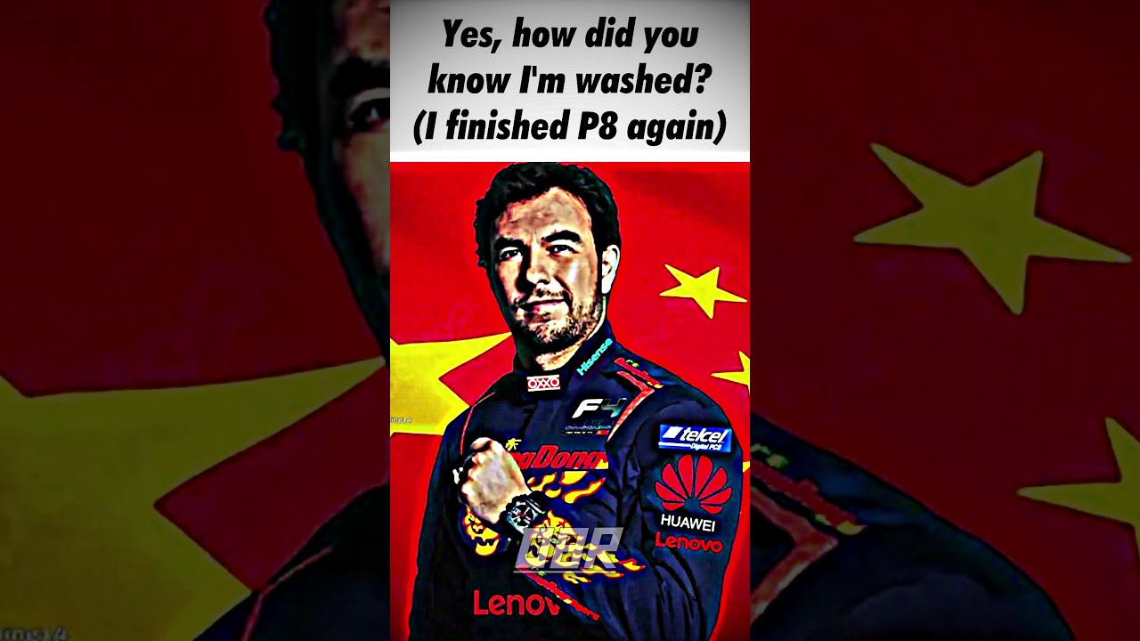 Sergio Perez On His Way To Chinese F4 #f1 #f1meme #f1memes #f1shorts #shorts #viral #sergioperez