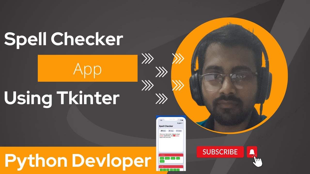 Build Your Own Spelling Checker Using Python || Python Library || Python || Tkinter