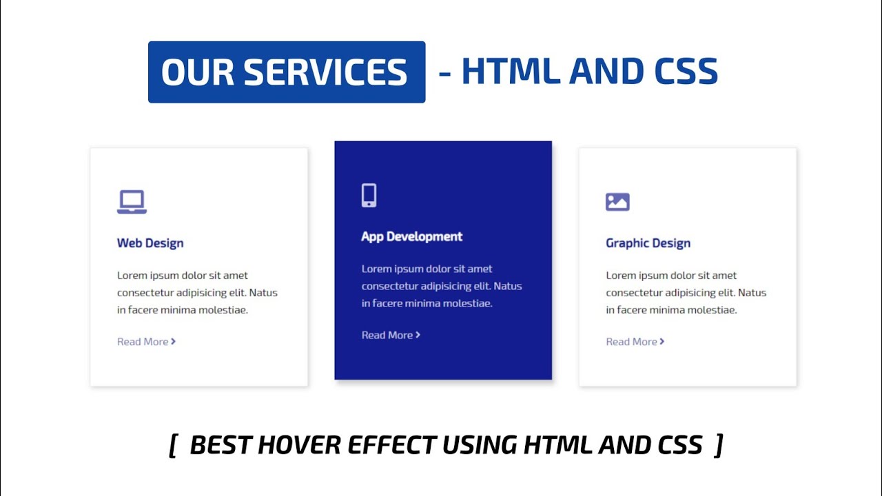 Responsive Our Services Section Using HTML and CSS | Services Section Html Css | Crown Coder