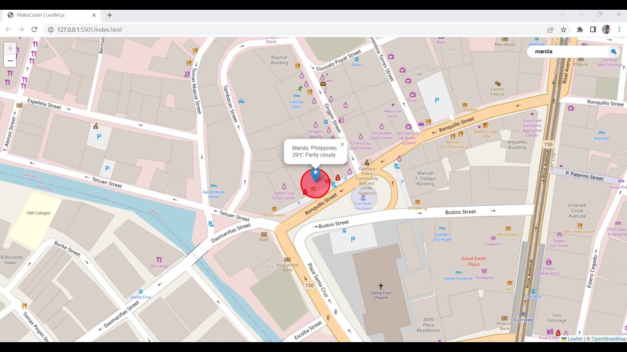 ASMR Programming - Leaflet.js, Alternative to Google Maps, API Key NOT Needed - No Talking