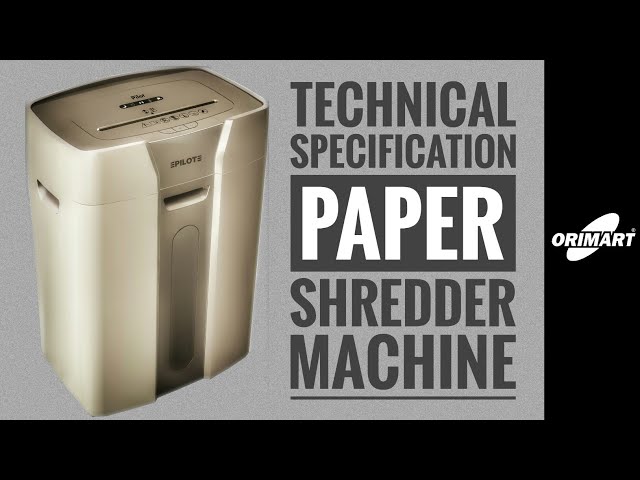 Paper Shredder Machine - Pilot Micro Cut Paper Shredder Machine ...