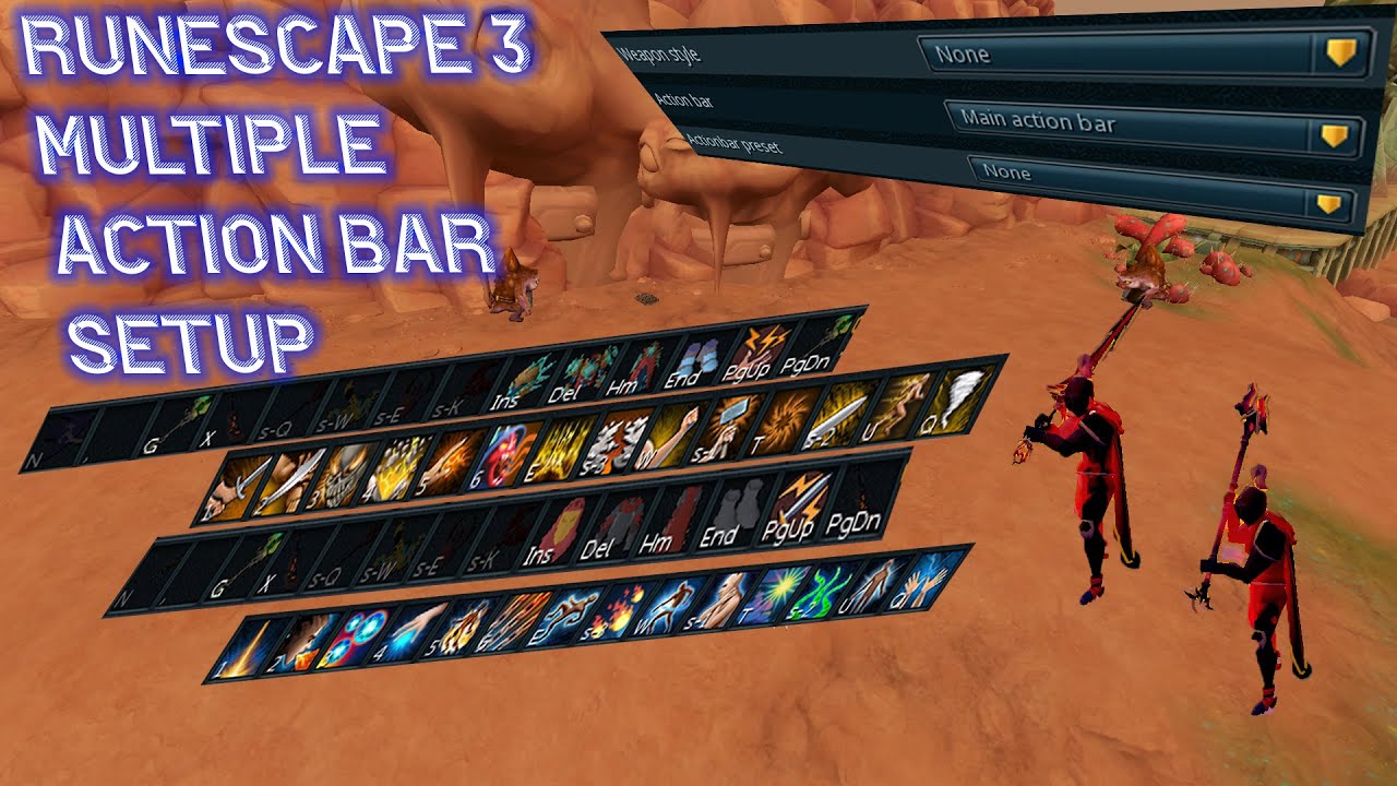 [Runescape 3] How to Setup Multiple Action Bar Binding