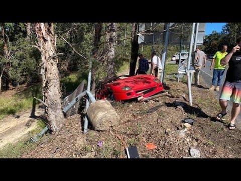 Ferrari F40 Crashed in Australia Was Uninsured, on “Final Drive” Before ...