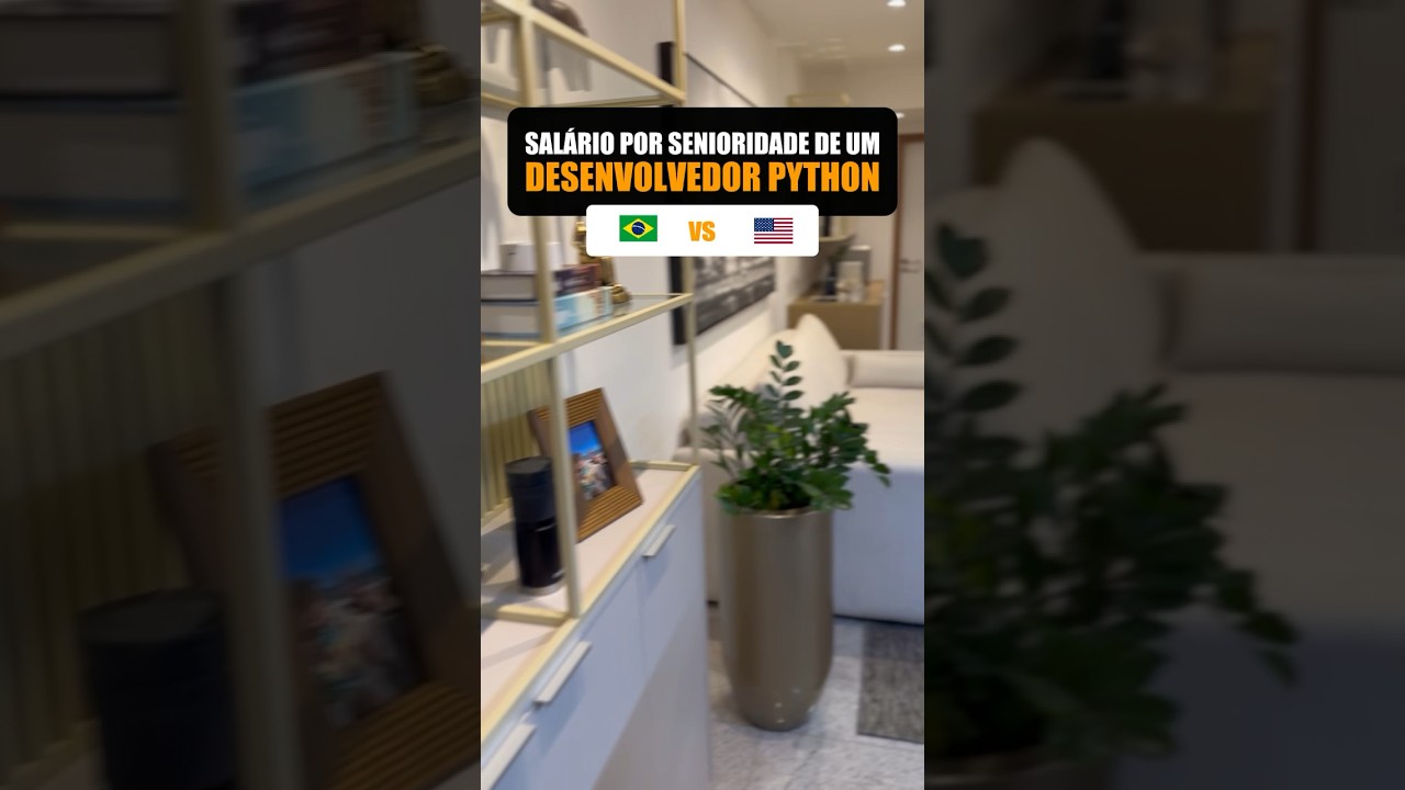 Média salarial de dev Python: Brasil x EUa #dev #desenvolvedores #python