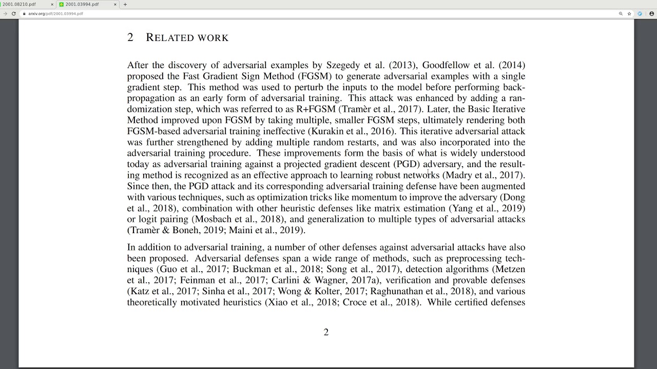 Fast is better than free: Revisiting adversarial training (Reading Papers)
