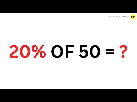 What is 20 percent of 50 ? || QnA Explained