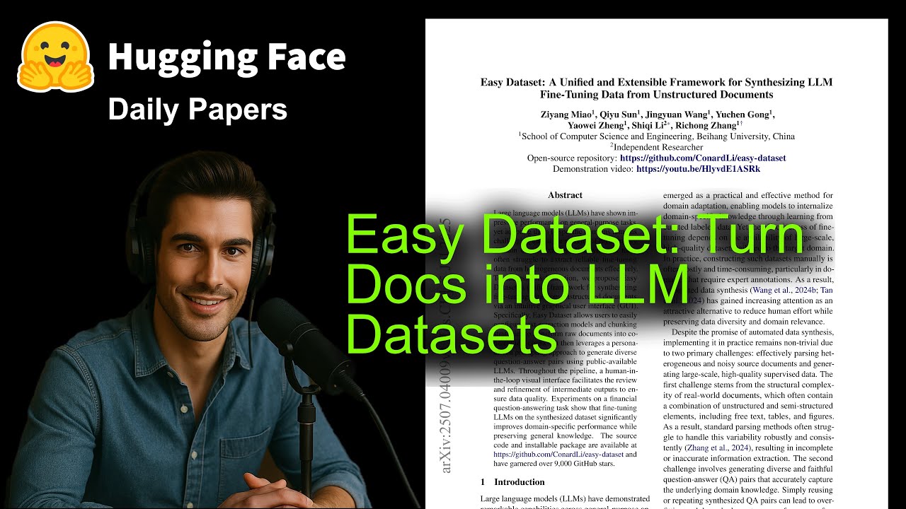 Easy Dataset: Turn Docs into LLM Datasets