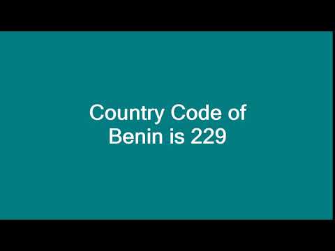 Country Code of Benin is 229