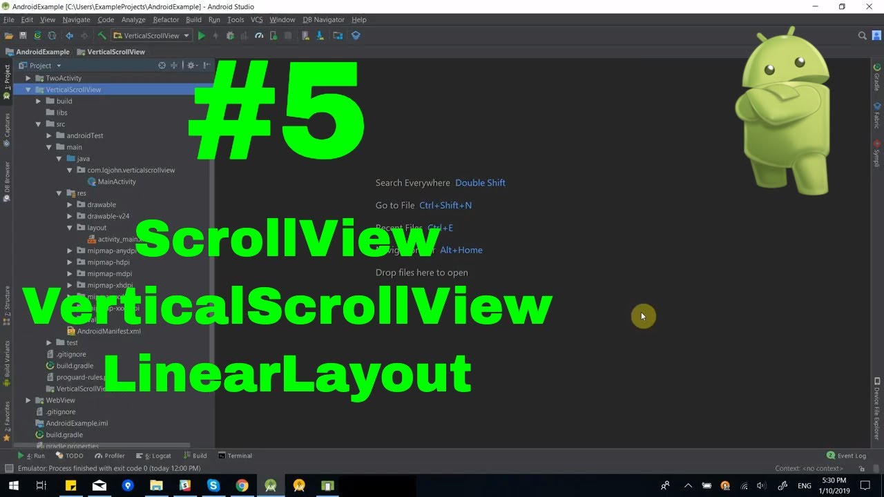 #5 Using ScrollView with Kotlin - Kotlin Android for beginners