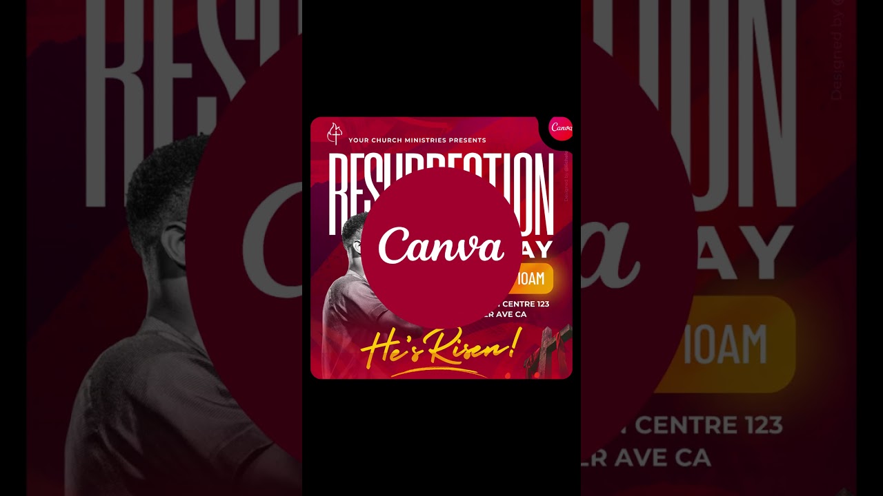 Easter Flyer Template #graphicdesign #easter #howtodesignattractivepostincanva #canvatemplates #art