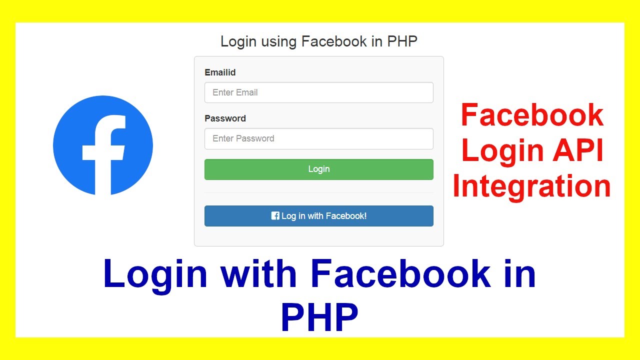 Facebook Login using PHP || Integrate Facebook Login API in PHP with Source Code || Live Example