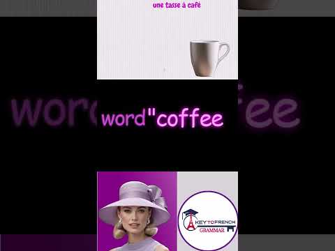 A cup of coffee vs a coffee cup / Une tasse de café vs une tasse à café? #YouTube Shorts