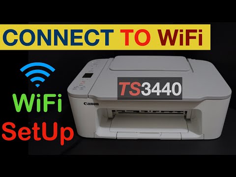 Canon Pixma TS3440 WiFi Setup, Connect To Home or Office WiFi Network.