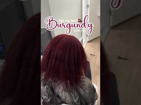 HOW TO Dye dark 4c hair burgundy red NO BLEACH |L'Oreal hicolor highlight magenta #hairdye #redhair