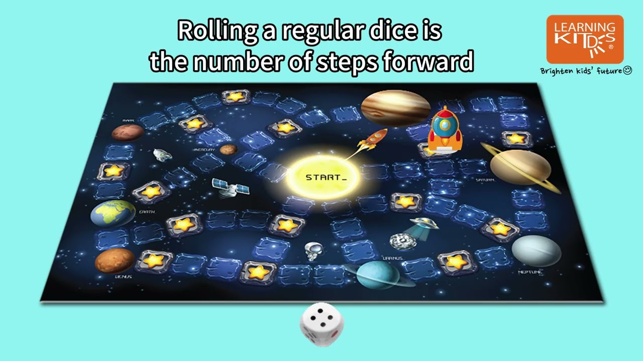 Children's Space Board Game educational games