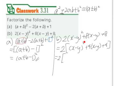 3.3d) Factorization by identities (part 2) – Mathematics