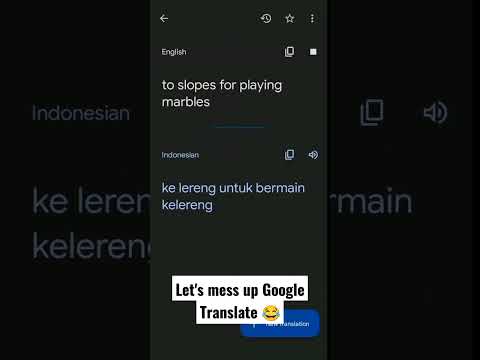 Mess up Google Translate English to Indonesia 😂 #shorts #memes #googletranslate