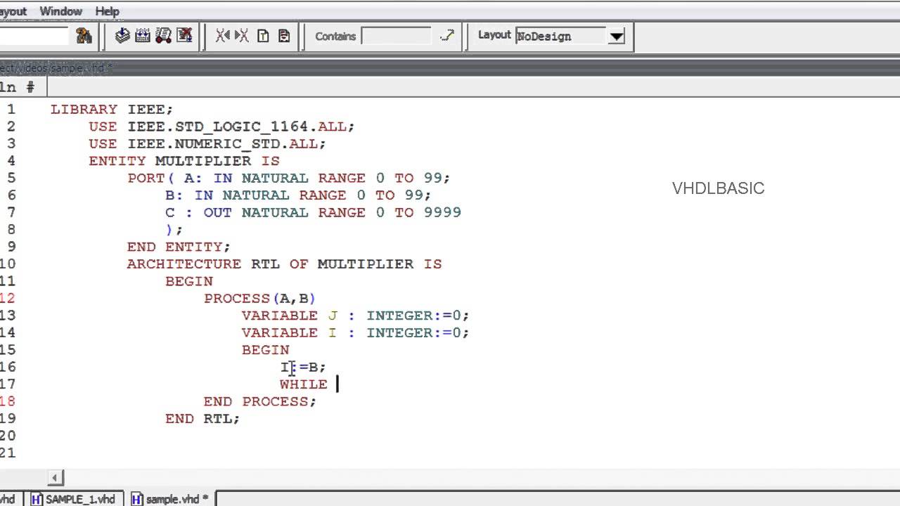 VHDL BASIC Tutorial - FOR/LOOP and WHILE/LOOP