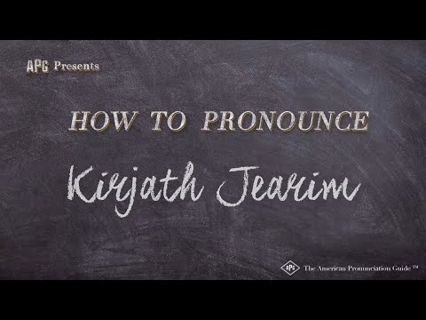 How to Pronounce Kirjath Jearim (Real Life Examples!)
