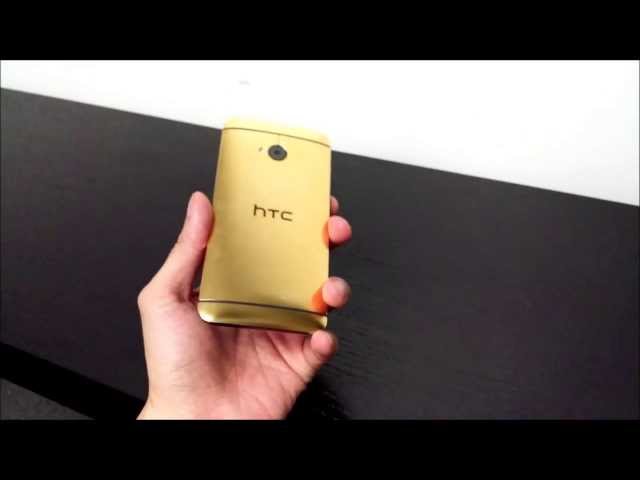 HTC One in 24K gold hands-on - PhoneArena