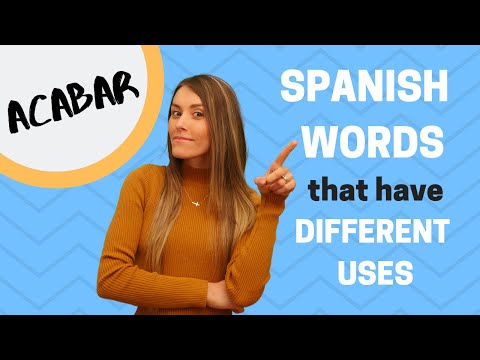 Spanish Verb ACABAR - 4 Interesting Uses