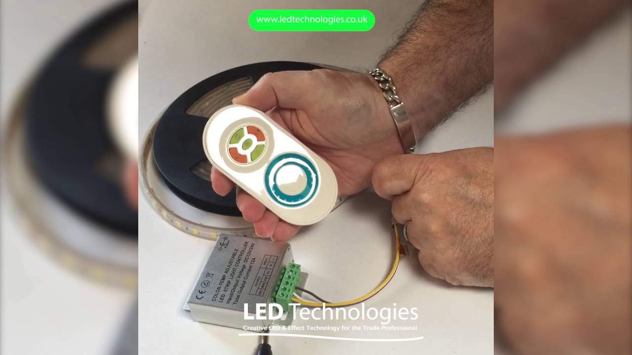 How to setup & control colour temperature adjustable tape