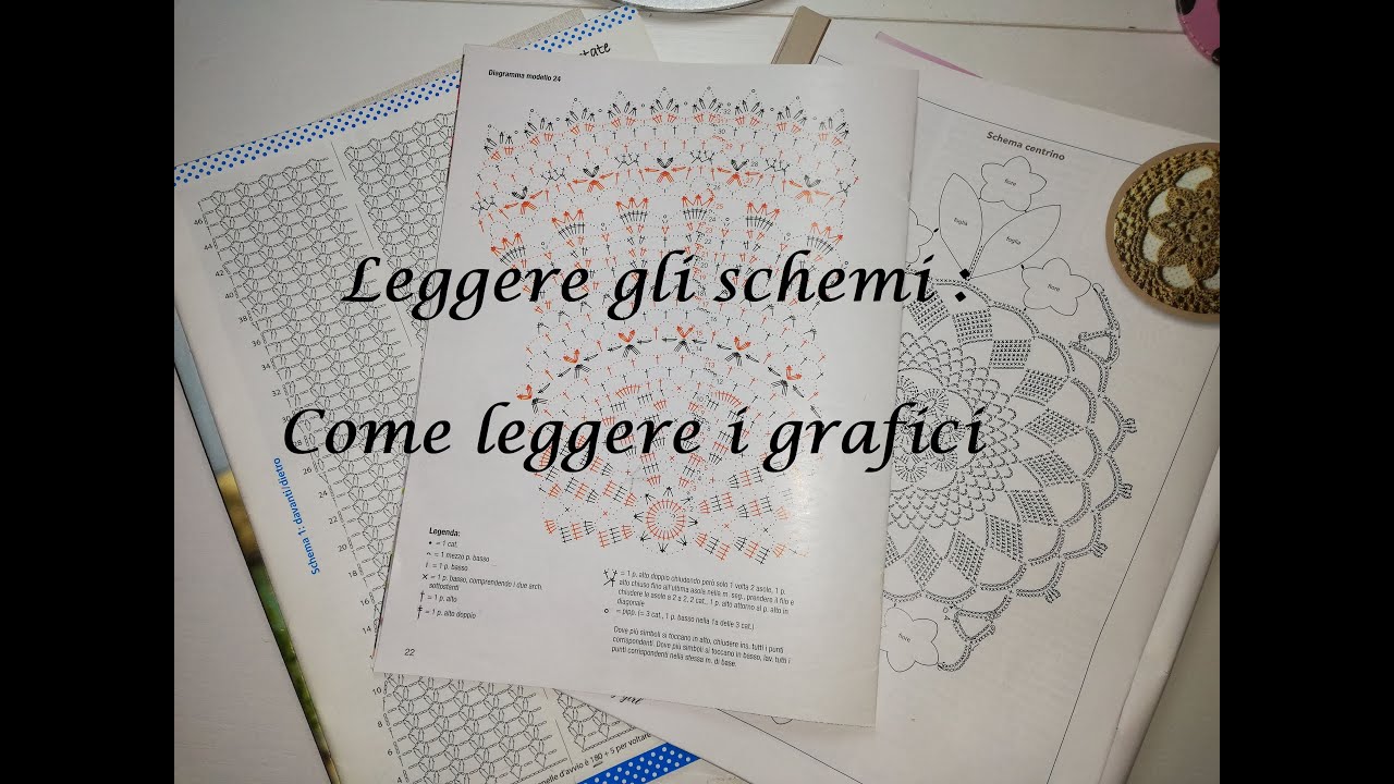 Video 27 : Come leggere gli schemi di uncinetto PARTE 2 ; Leggere ed interpretare i grafici.