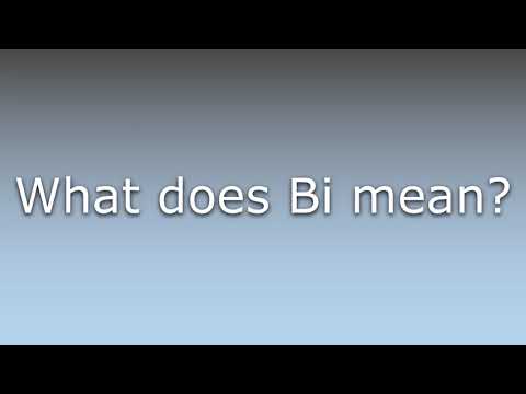 What does Bi mean?
