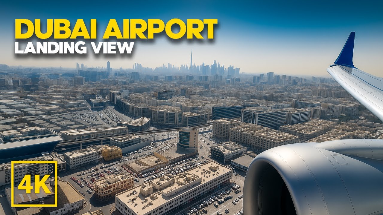Dubai Airport Landing | Landing at DXB Dubai Airport