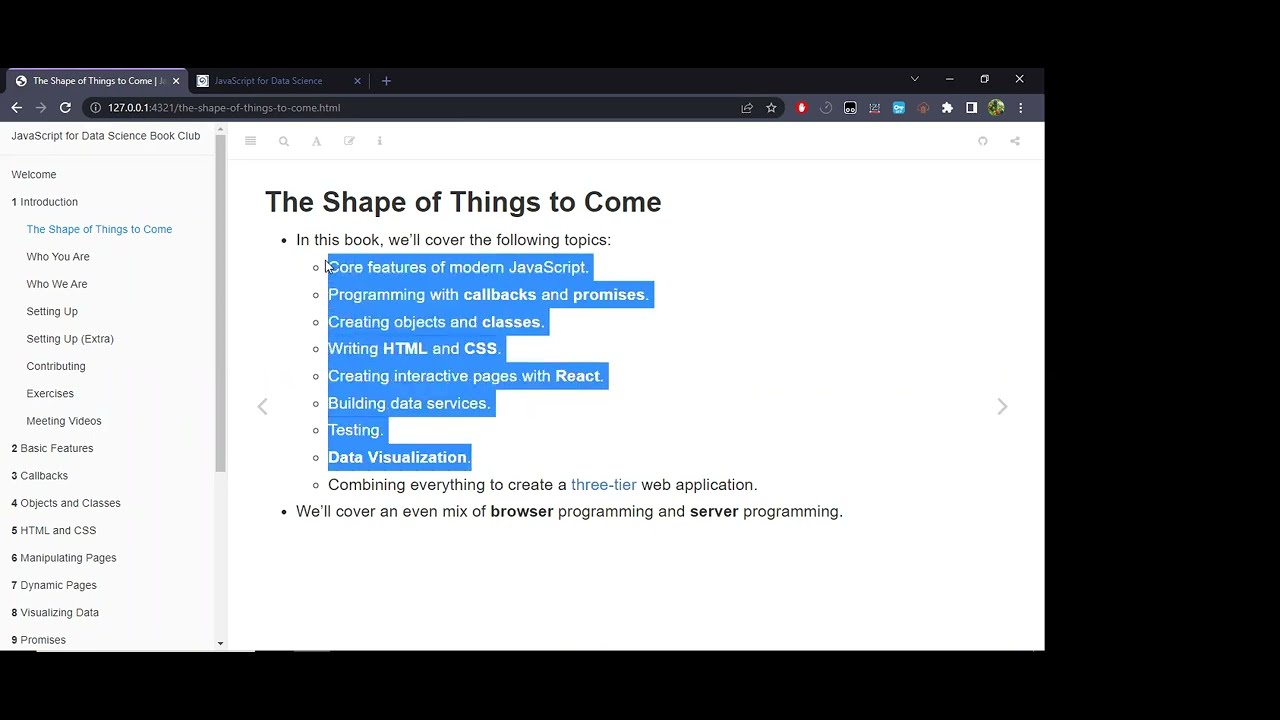 JavaScript for Data Science: Introduction (js4ds01 1)