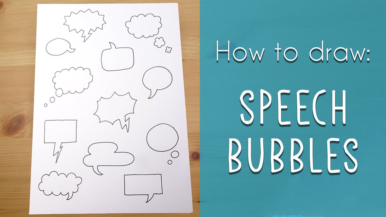 How to draw speech bubbles (for your Bullet Journal) - Easy things to draw