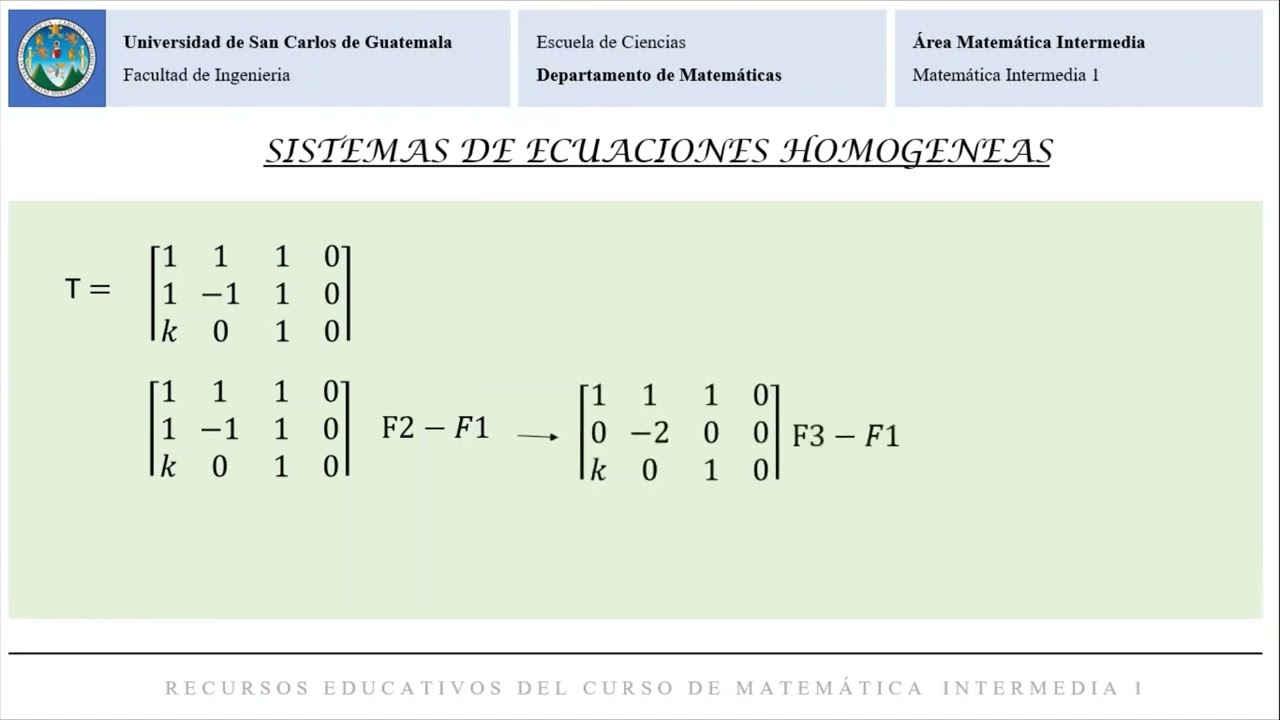 Departamento de Matemática - FIUSAC