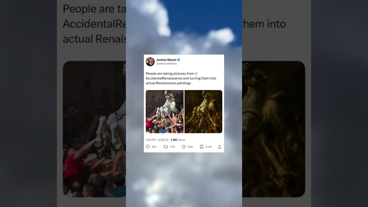 People are re-creating real life scenes as Renaissance paintings