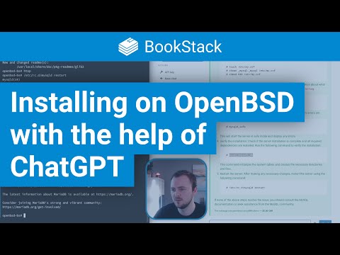 Using ChatGPT to help install BookStack on OpenBSD