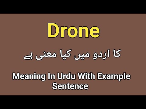 Drone meaning in urdu |english |drone k kia matlab hai
