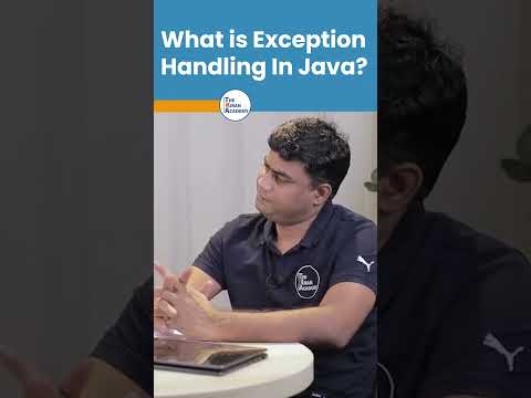 What is Exception Handling in Java? | Java Interview Questions | #shorts #kiransir #java