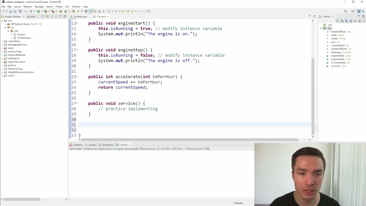 COMP1010 Video 18 - Methods in a Class