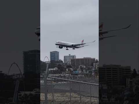 Up Close to British Airways as it Lands at San Diego Airport | (Science Appreciated 2023 Archive)