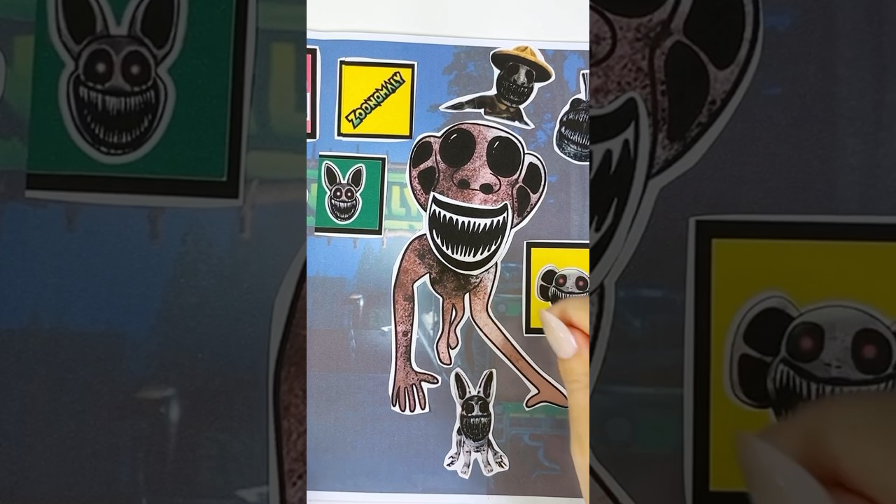 👻Zoonomaly Monster Monkey Sticker #asmr #스티커 #sticker #zoonomaly